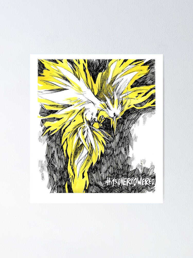 "#13 overpowered" Poster for Sale by cheetoarts | Redbubble