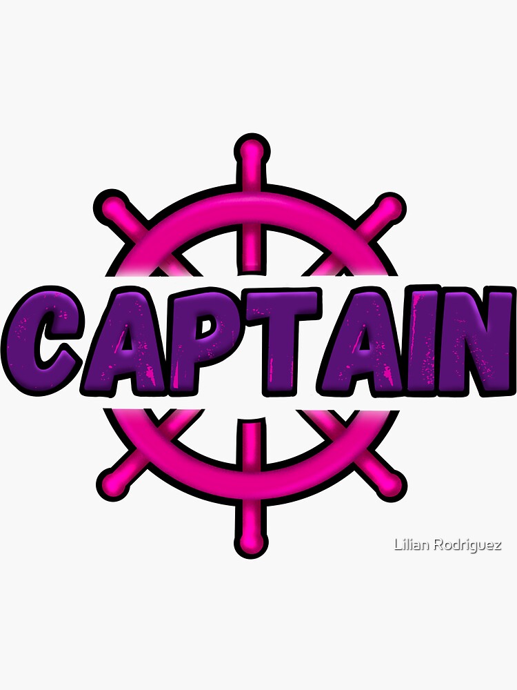 "Captain" Sticker by lrodrigu | Redbubble