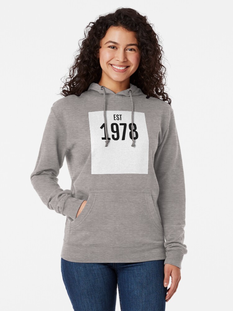 "Established 1978 | Est 1978" Lightweight Hoodie by art-fox | Redbubble