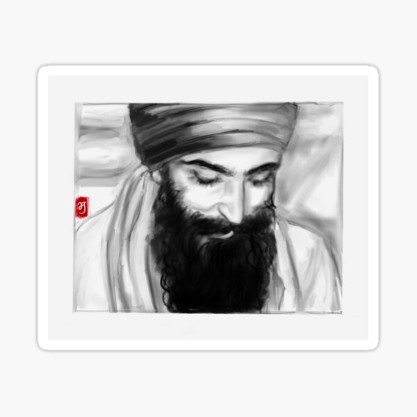 "Sant Jarnail Singh Ji Khalsa Bhindranwale" Sticker for Sale by ...