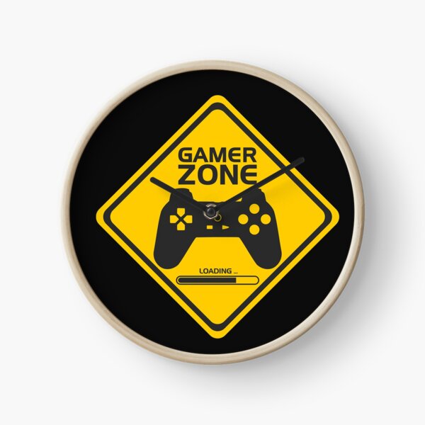 "Typical Gamer" Clock for Sale by KevinVee | Redbubble