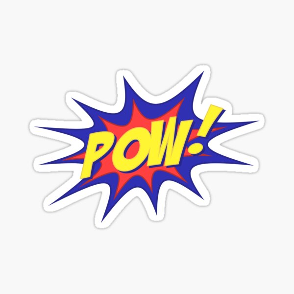 "POW!" Sticker by terra-cotta | Redbubble