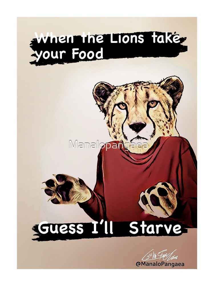 "Cheetah meme " Poster by Manalopangaea | Redbubble