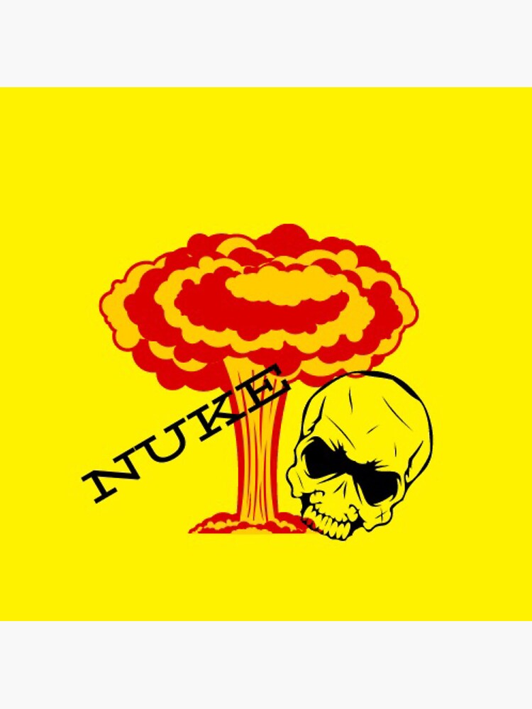 "NUKE YELLOW" Sticker for Sale by 2425hotman | Redbubble