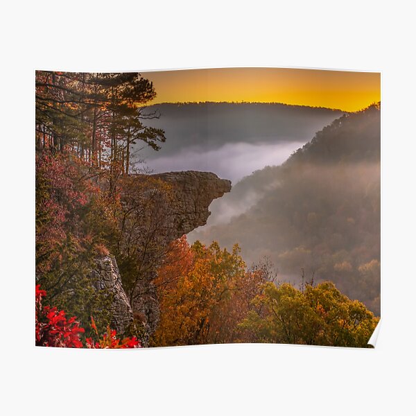 "Whitaker Point Sunrise at Hawksbill Crag" Poster by enjoysshooting ...
