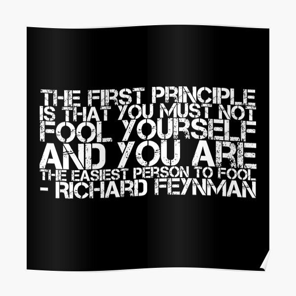 "Richard Feynman Quote" Poster for Sale by feynmanismstore | Redbubble