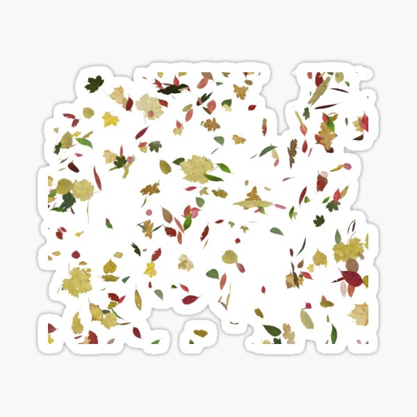 "Autumn leaves falling design" Sticker by Akabranca | Redbubble