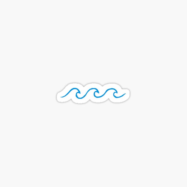"blue glitter wave" Sticker for Sale by picsofthings | Redbubble
