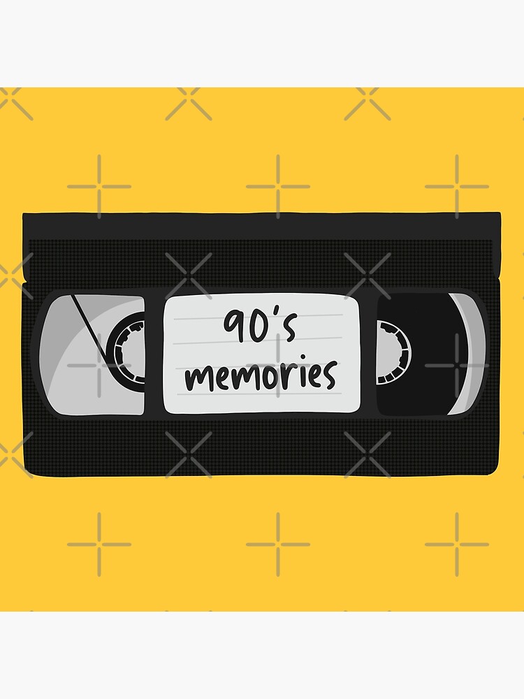 "90s Memories VHS Cassette Tape Video Yellow" Poster for Sale by ...