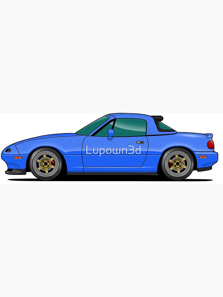 "Mazda Miata/MX5/Eunos - Blue Hardtop" Poster for Sale by Lupown3d ...