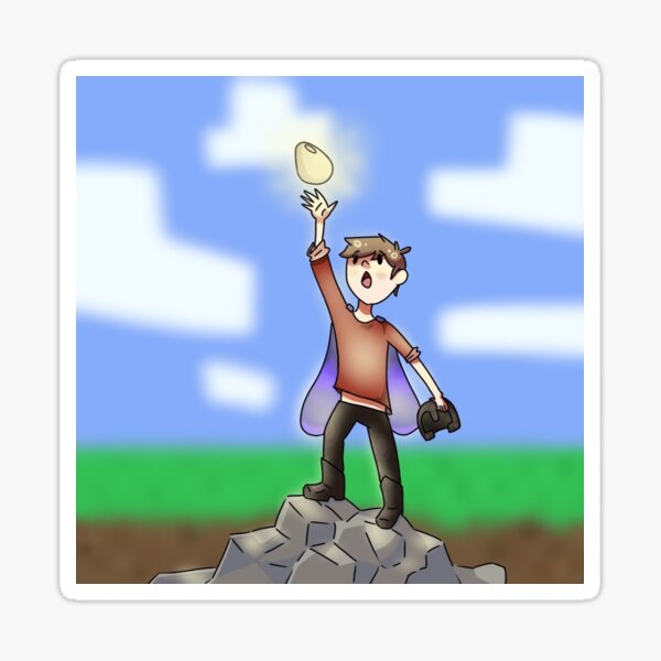 "Grian Hermitcraft" Sticker for Sale by GlitterSiblings | Redbubble