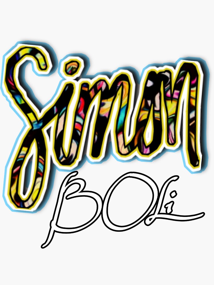 "Simon boli t-shirt stickers clothes" Sticker for Sale by Inox-fashion ...