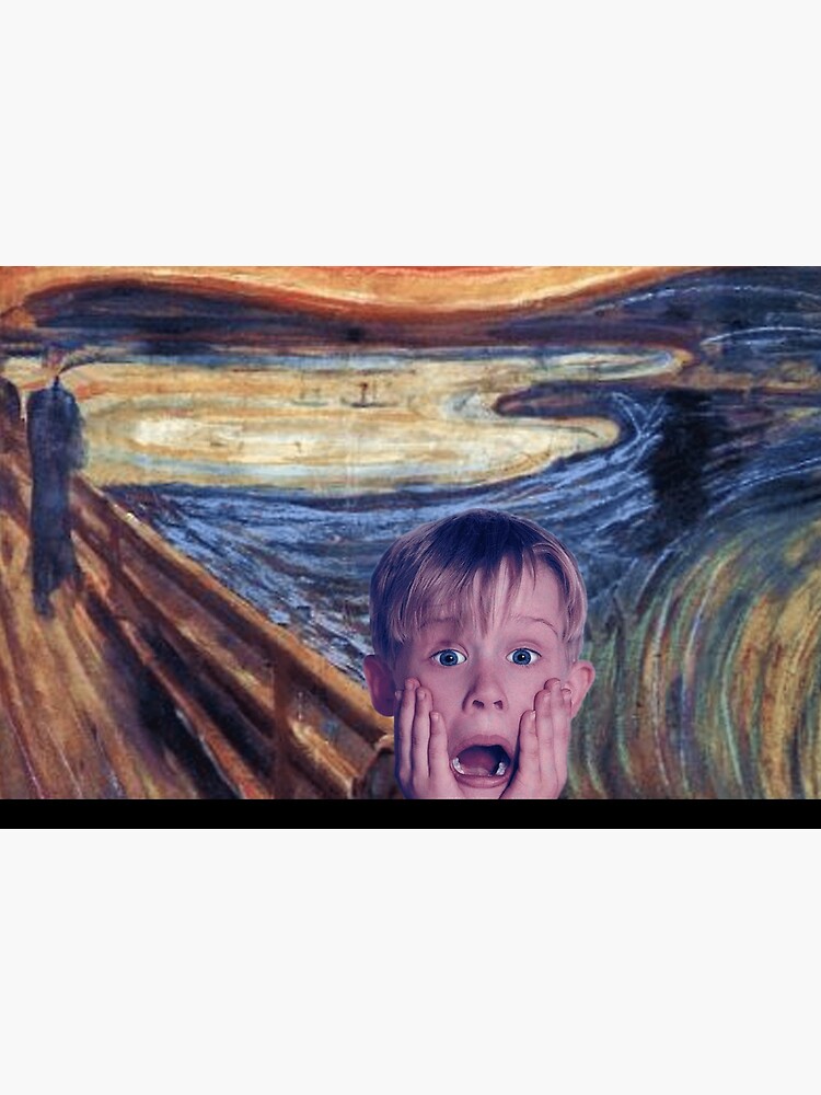 "Kevin McCallister Shocked Face, The Scream" Mask for Sale by Smart-Bee ...