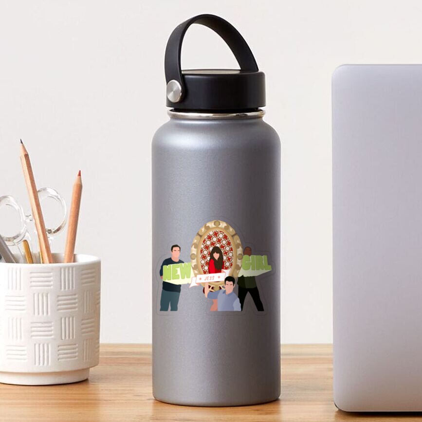 "New Girl Intro!" Sticker for Sale by Camille Albers | Redbubble
