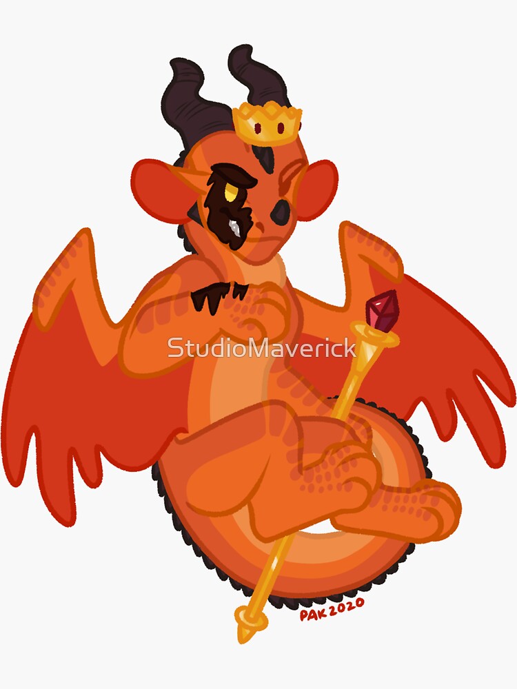 "Queen Scarlet - WOF Wings of Fire" Sticker for Sale by StudioMaverick ...