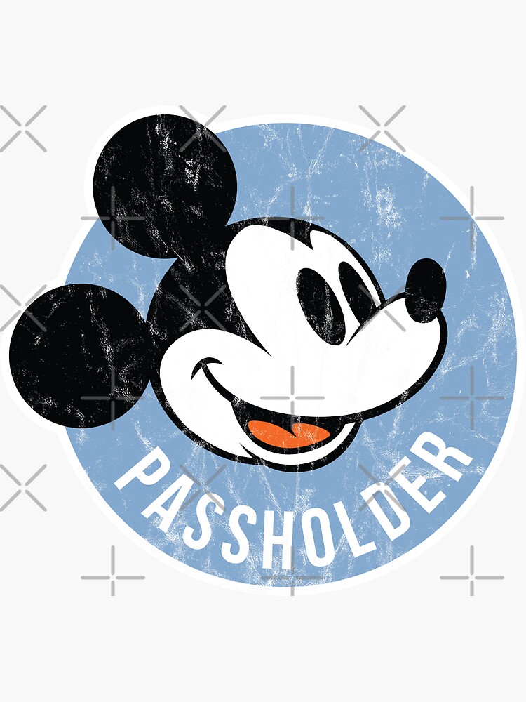 "Passholder Blue Vintage" Sticker for Sale by FandomTrading | Redbubble