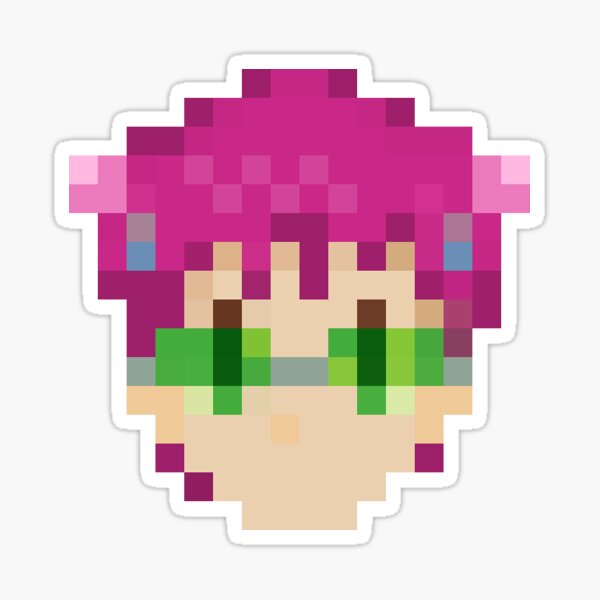 "Saiki K Pixel Art" Sticker for Sale by Ouivi | Redbubble
