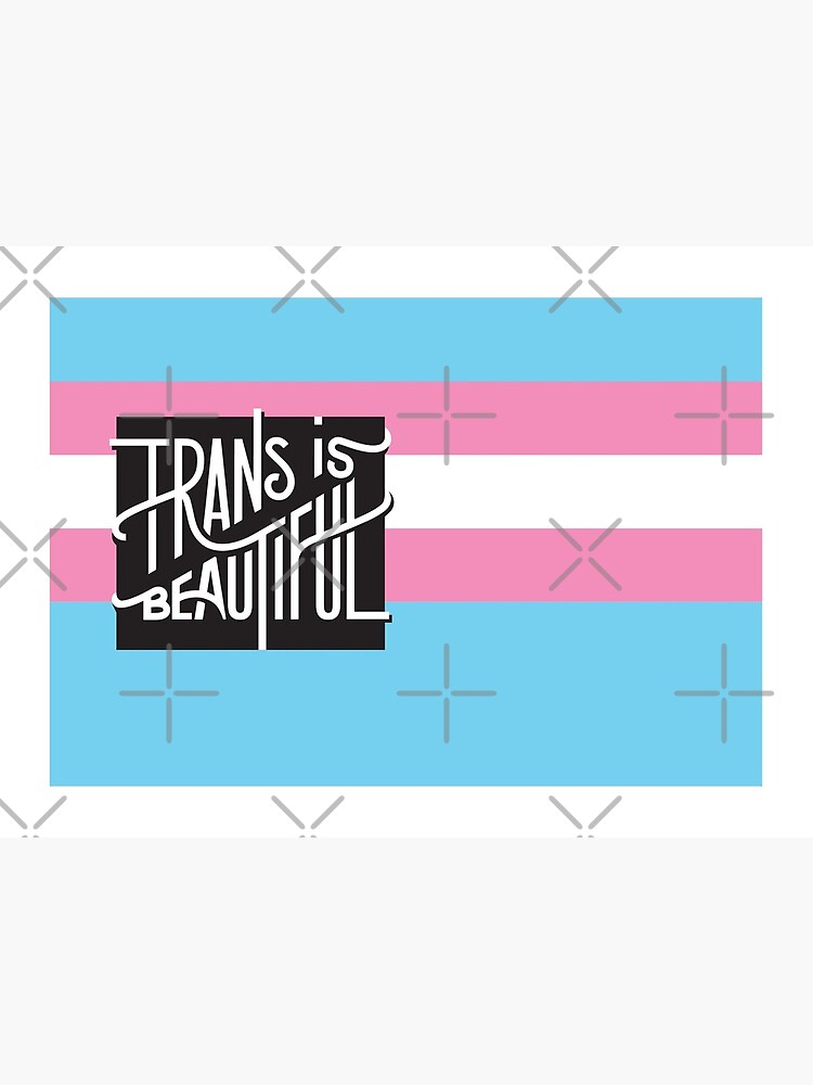 "Trans is Beautiful" Mask for Sale by Transpainter | Redbubble