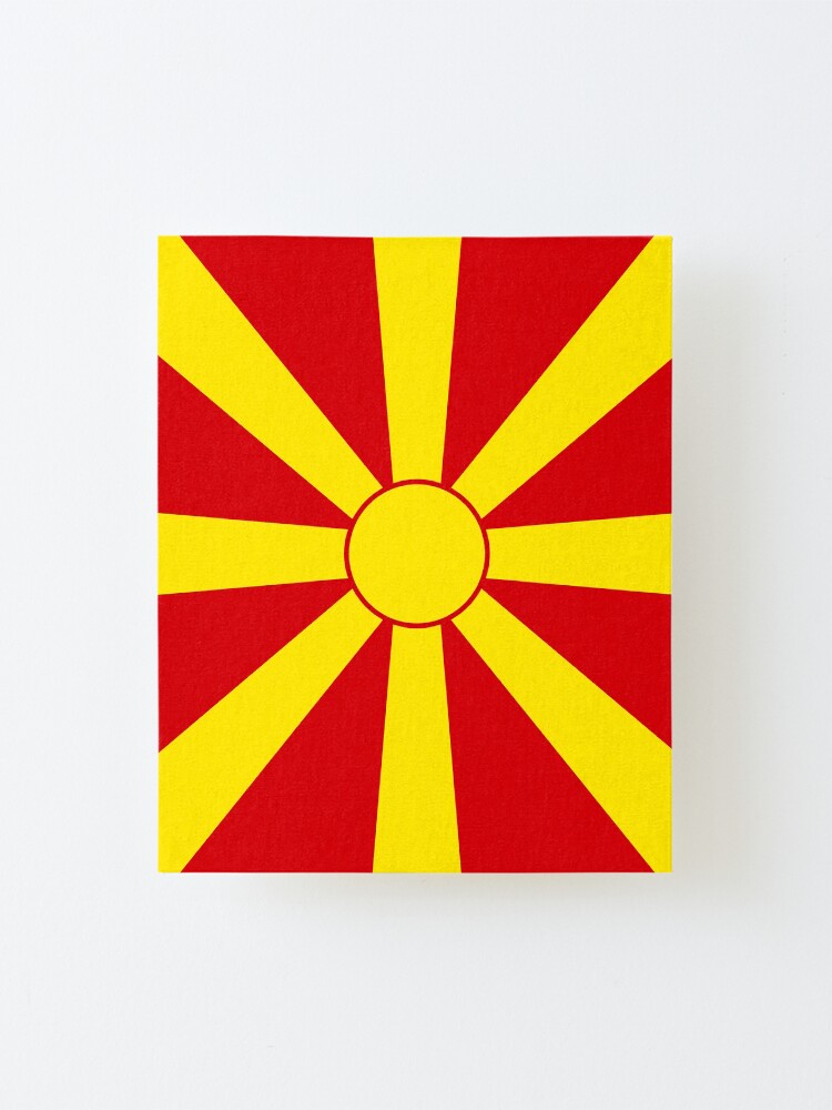 "Macedonian Flag" Mounted Print for Sale by TeutonDesigns | Redbubble