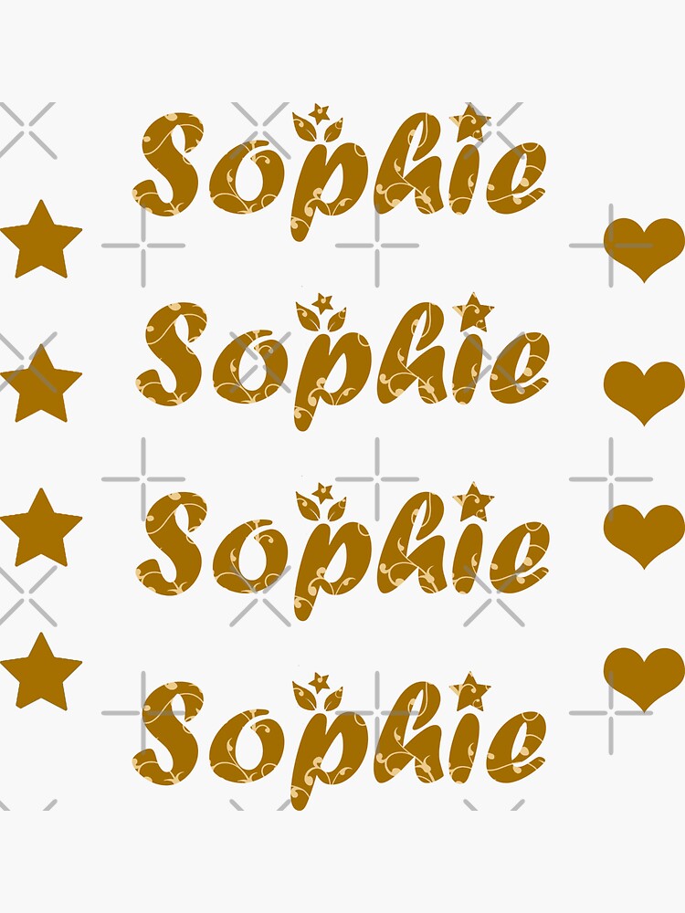 "Sophie name" Sticker by Ekil-a | Redbubble