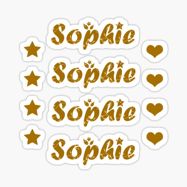 "Sophie name" Sticker by Ekil-a | Redbubble