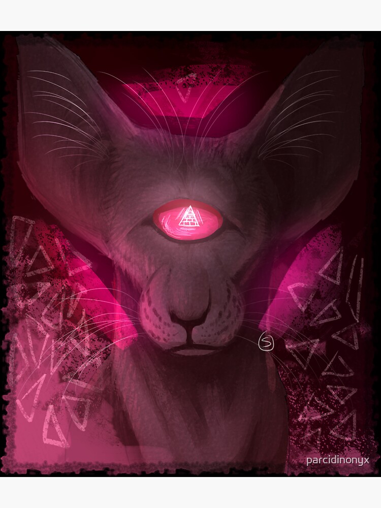 "pyramid cat" Sticker by parcidinonyx | Redbubble