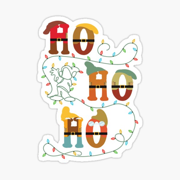 "HO HO HO" Sticker for Sale by parkadventure | Redbubble