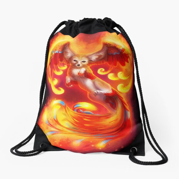 "Phoenix Fox" Drawstring Bag for Sale by risachantag | Redbubble