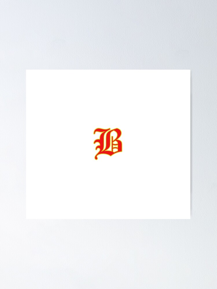 "Letter B - Old English Style" Poster by Quotes-I-Wear | Redbubble