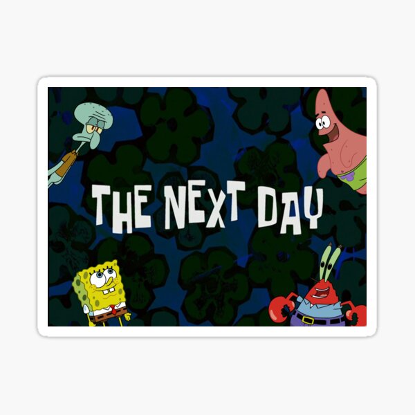 "The Next Day Title Card" Sticker by shellysshop | Redbubble