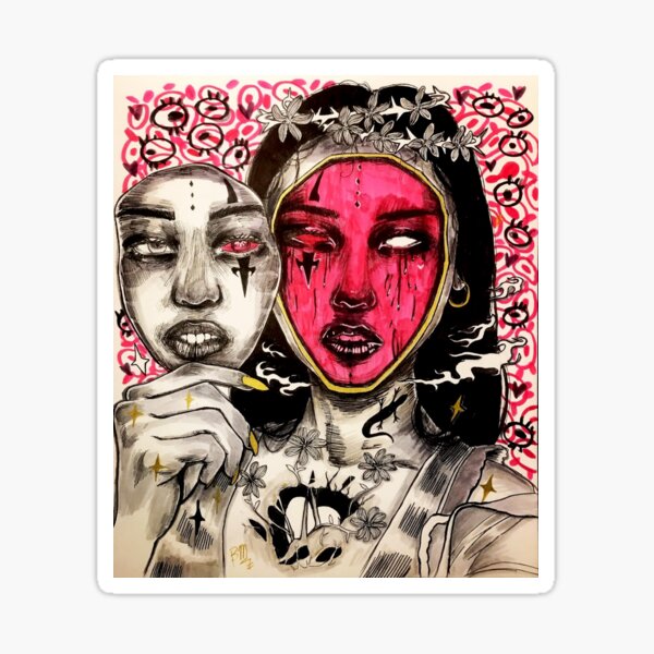 "Faceless Girl" Sticker for Sale by UndyingLight | Redbubble