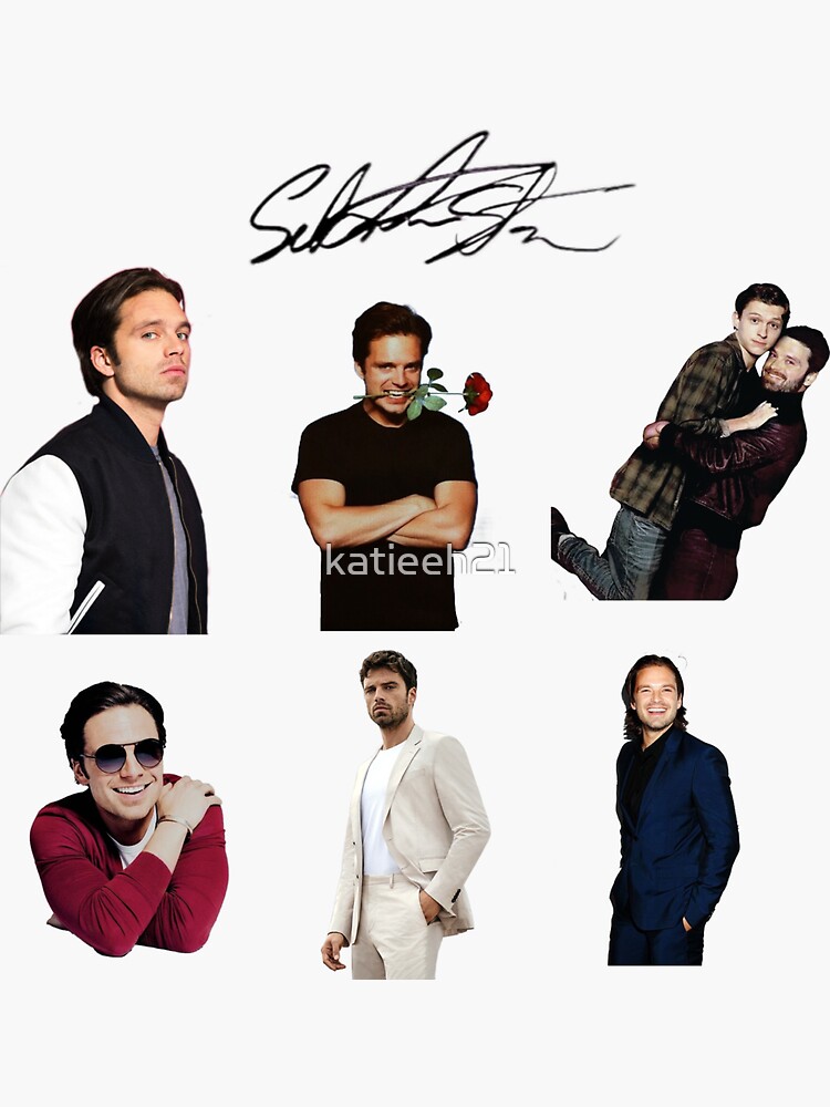 "Sebastian Stan Inspired Sticker Pack" Sticker for Sale by katieeh21 ...
