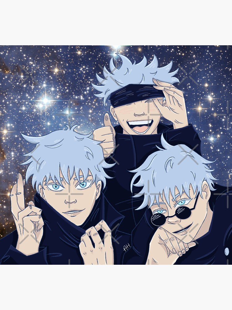 "gojo collage!" Sticker by mirkoswife | Redbubble