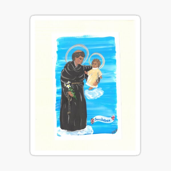 "Saint Anthony" Sticker for Sale by GalaGalindo | Redbubble