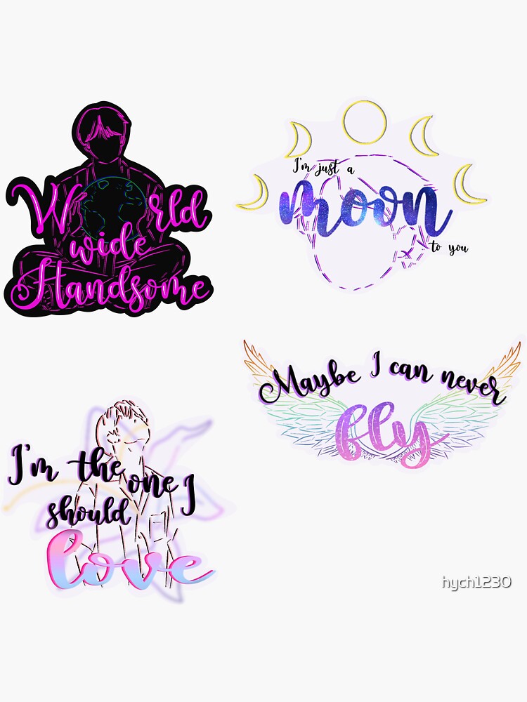 "Jin Sticker Pack" Sticker by hych1230 | Redbubble