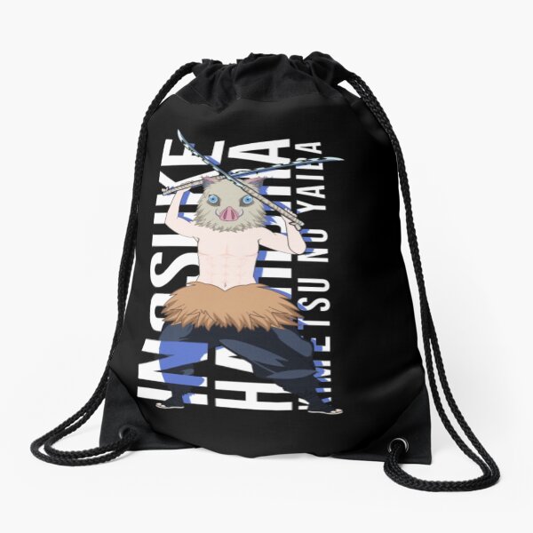 Demon Slayer Kimetsu No Yaiba Anime Inosuke Hashibira Drawstring Bags ...
