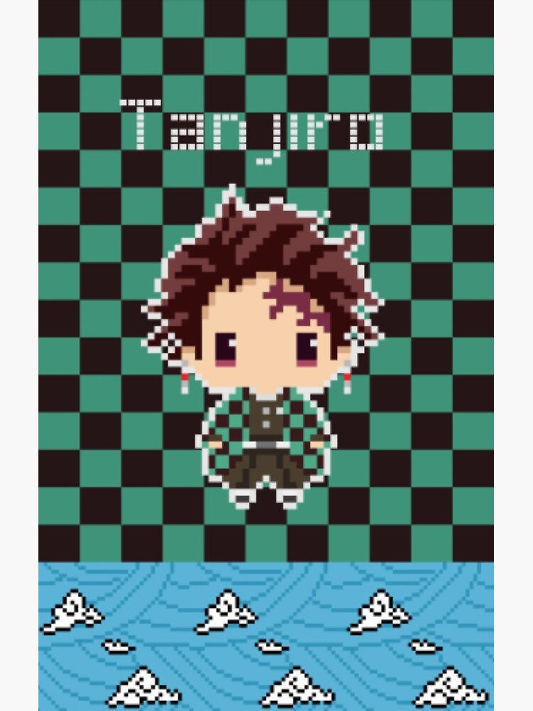 Póster «tanjiro kamado Kimetsu No Yaiba Demon Slayer Pixel» de ...