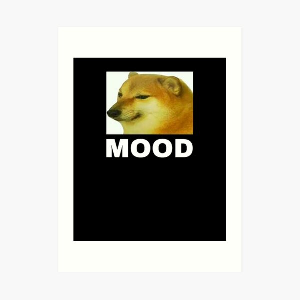 "Sad cheems doge" Art Print by srturk | Redbubble