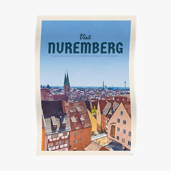 "Visit Nuremberg " Poster for Sale by CallumGardiner | Redbubble