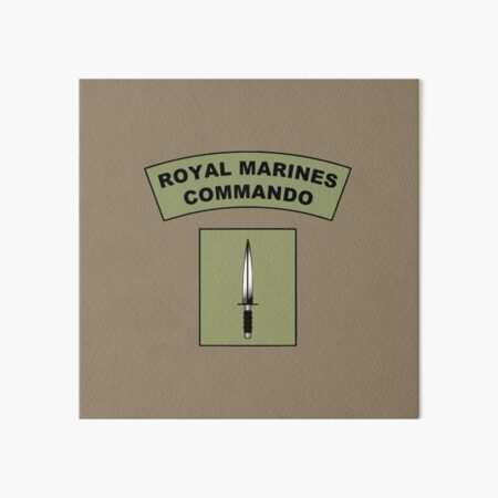"British Royal Marines Commando Dagger Emblem" Art Board Print by ...