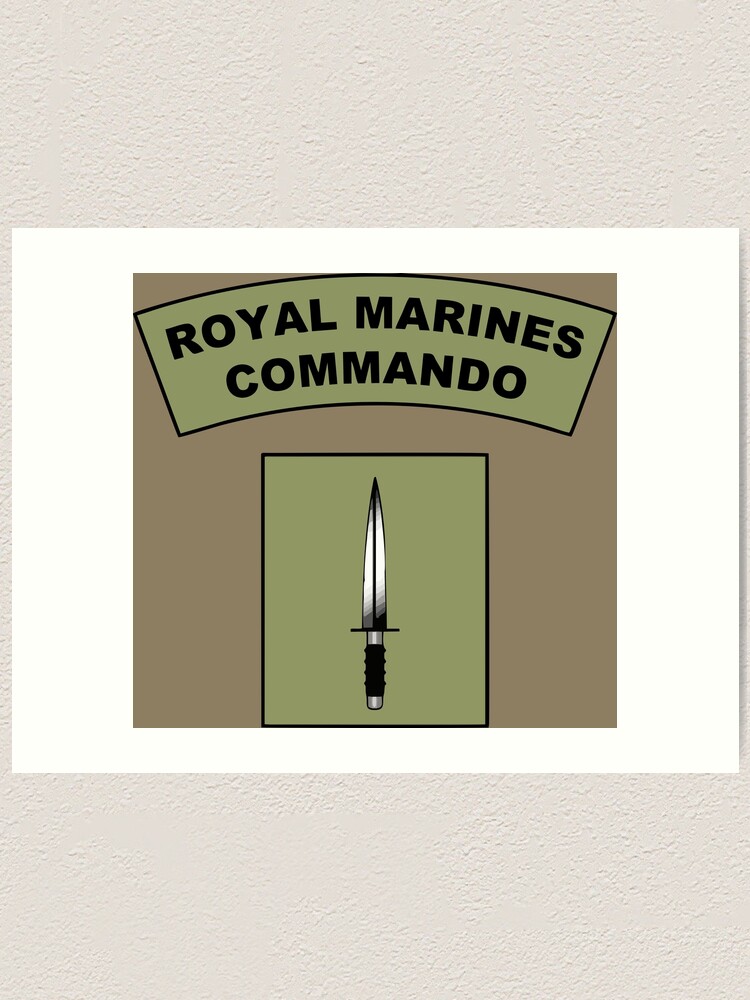 "British Royal Marines Commando Dagger Emblem" Art Print by aliberalino ...