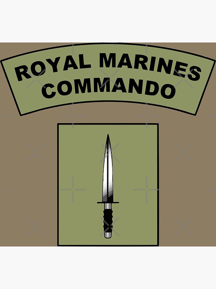 "British Royal Marines Commando Dagger Emblem" Art Print by aliberalino ...