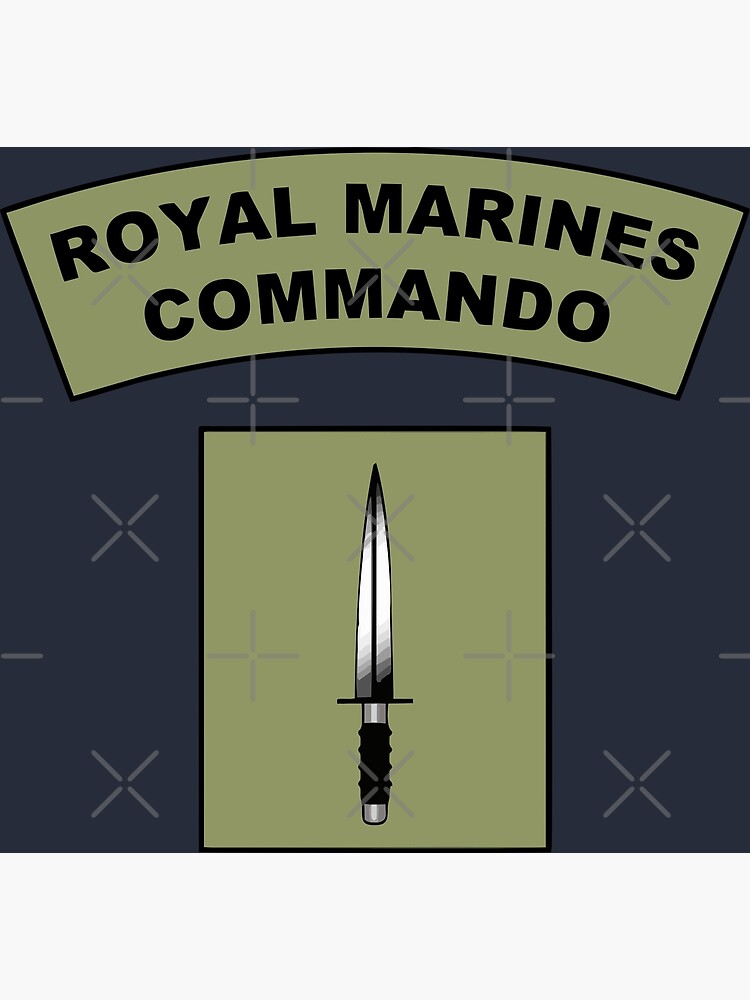 "British Royal Marines Commando Dagger Symbol" Poster for Sale by ...