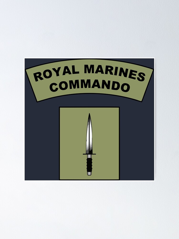 "British Royal Marines Commando Dagger Symbol" Poster for Sale by ...
