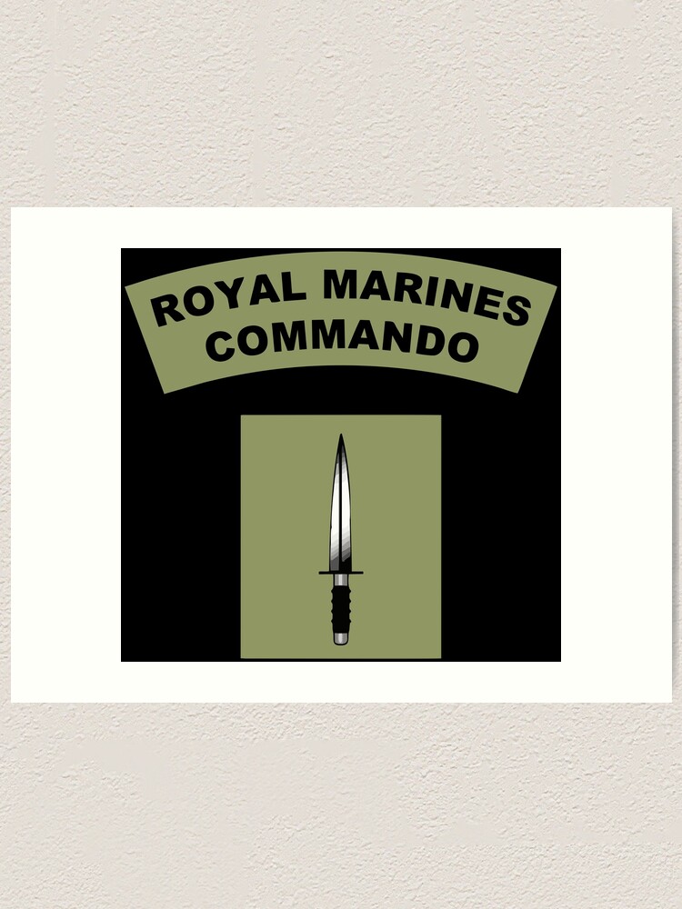 "British Royal Marines Commando Dagger Badge" Art Print by aliberalino ...