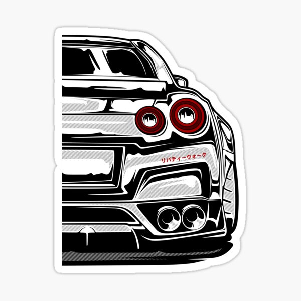 "R35 GTR Liberty Walk" Sticker for Sale by idrdesign | Redbubble