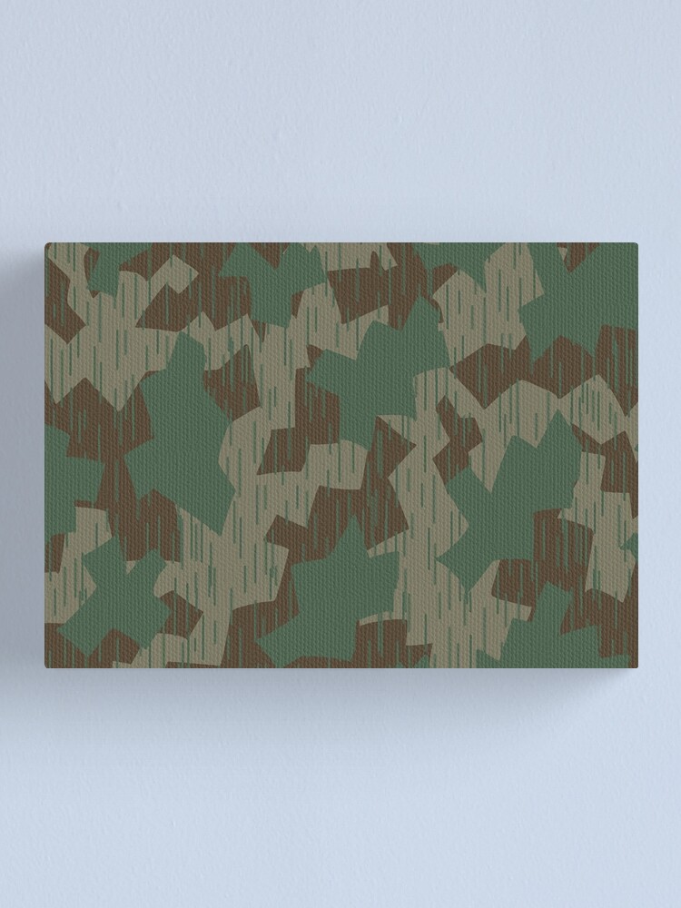 "world war 2 german camouflage. Splittermuster." Canvas Print for Sale ...