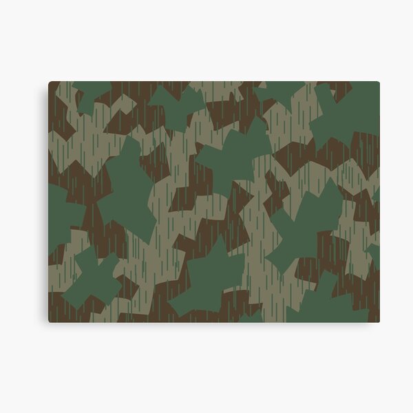 "world war 2 german camouflage. Splittermuster." Canvas Print for Sale ...