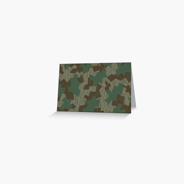 "world war 2 german camouflage. Splittermuster." Greeting Card for Sale ...