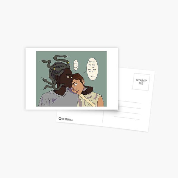 "Medusa and her blind girlfriend" Postcard by Meleth-nin | Redbubble
